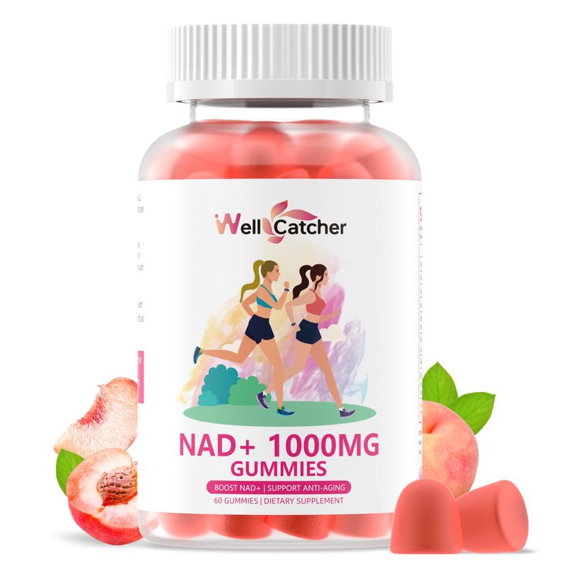 Wellcatcher Gomitas NAD+ para mujeres 1000 mg - Gomitas de suplemento ...