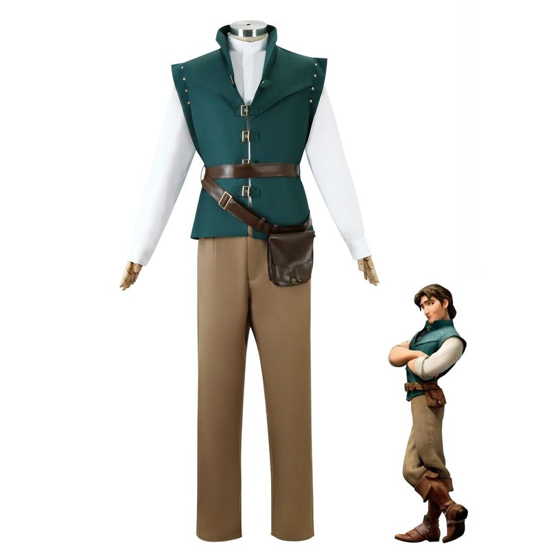 SCLYX #23091 Rapunzel on the Tower Flynn Rider Cosplay Costume, Kids, Cool Halloween Cosplay ...