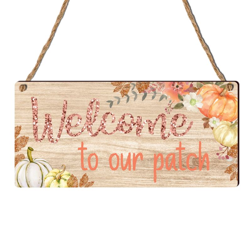 Personalised Hello Fall Autumn Gifts Welcome to Our Patch, Family Hot ...