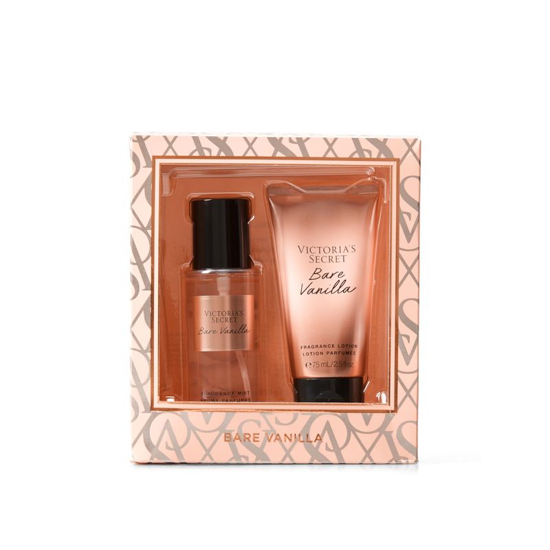 Victoria's Secret Bare Vanilla 2 Piece Mini Mist & Lotion Gift Set ...