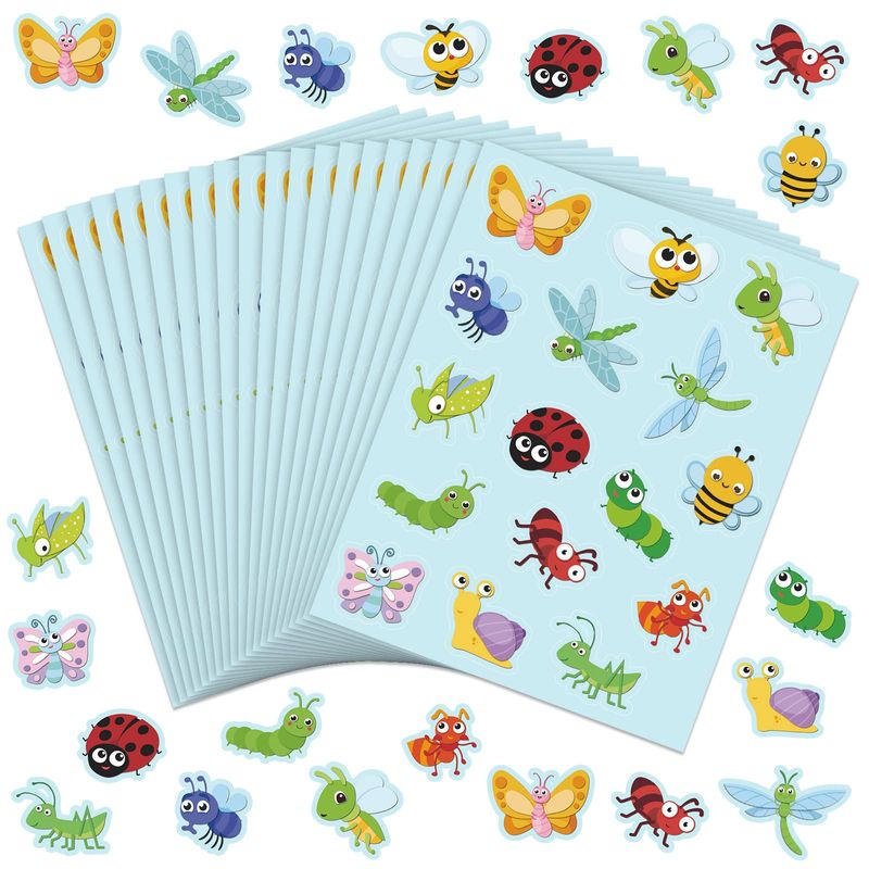 Frienda 480 Pcs Buggy for Bugs Shape Stickers for Kids Bee Ladybug ...