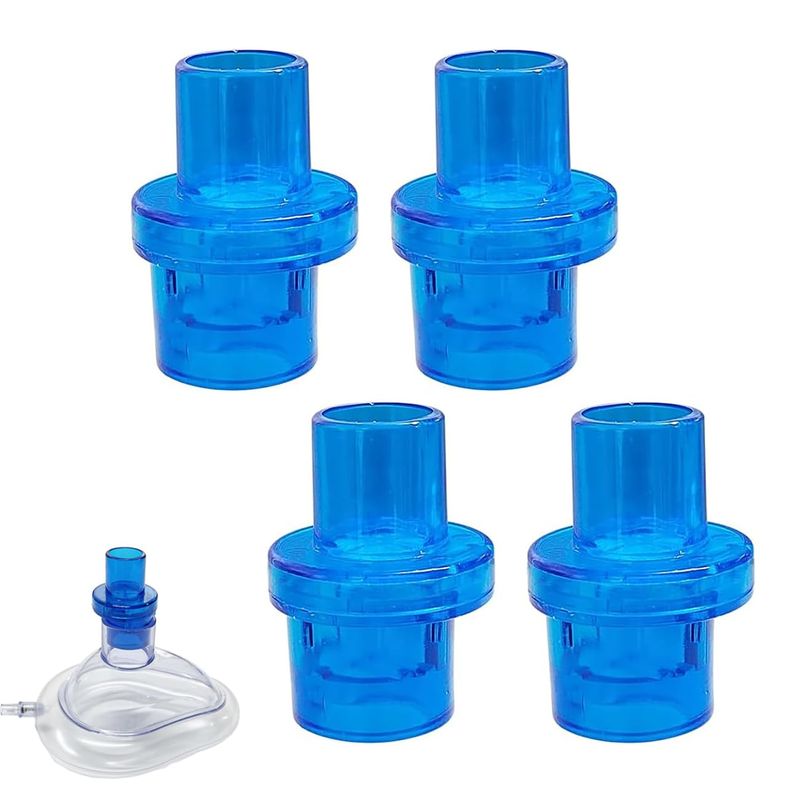 CPR Mask Replacement One-Way Valve, 4Pcs Disposable Portable CPR Face ...