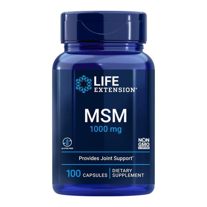 Life Extension MSM 1000 mg - Joint Health Supplement For Adults ...