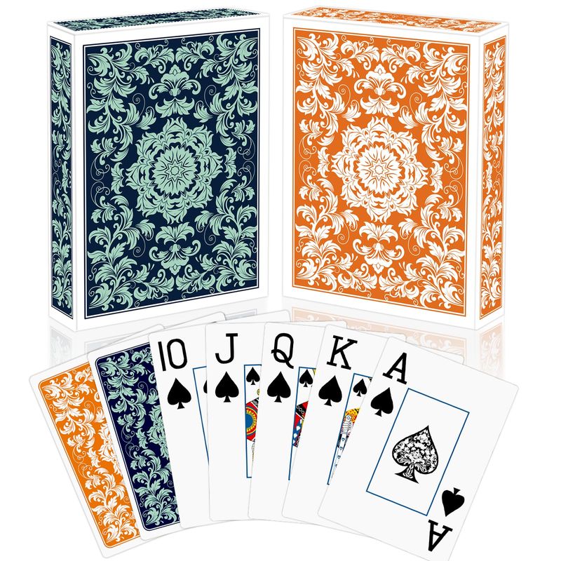 Sondeng 2 Pack Playing Cards Deck of Cards Professional Poker Set Jumbo ...