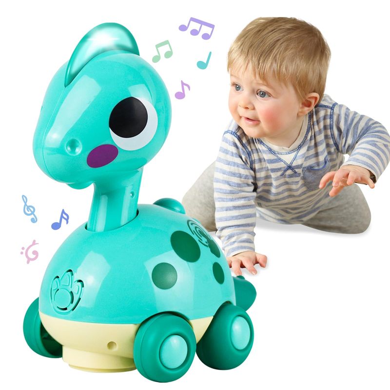 MAVEKID Baby Dinosaurs Toy, 0 Years Old, Electronic Light Up Crawling ...