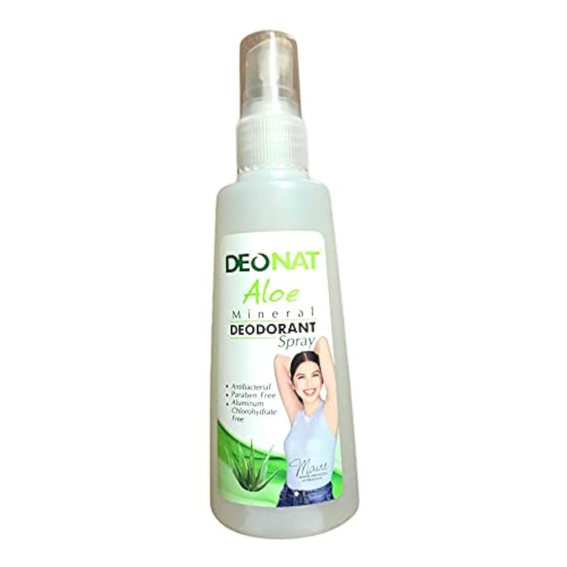 DEONAT Natural Mineral Deodorant Spray (Aloe), 3.38 Fl Oz (Pack of 1 ...