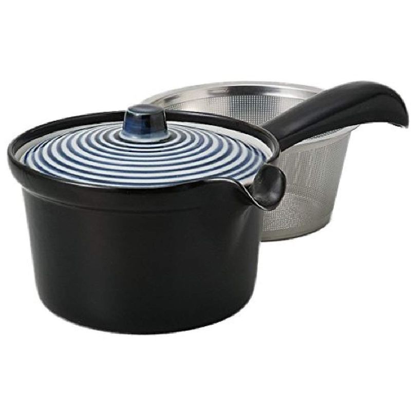 Hasami ware Bluer Pieces SS Flat 急須 急須 Japanese Porcelain Hasami ware ...