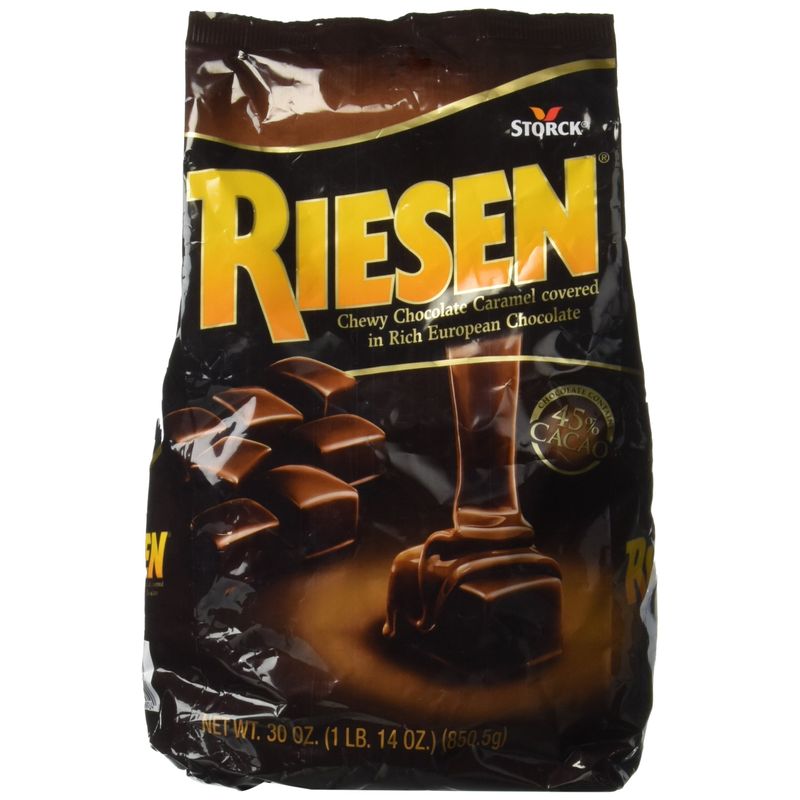 Riesen Chewy Chocolate Caramel Covered in Rich European Chocolate, 30oz ...