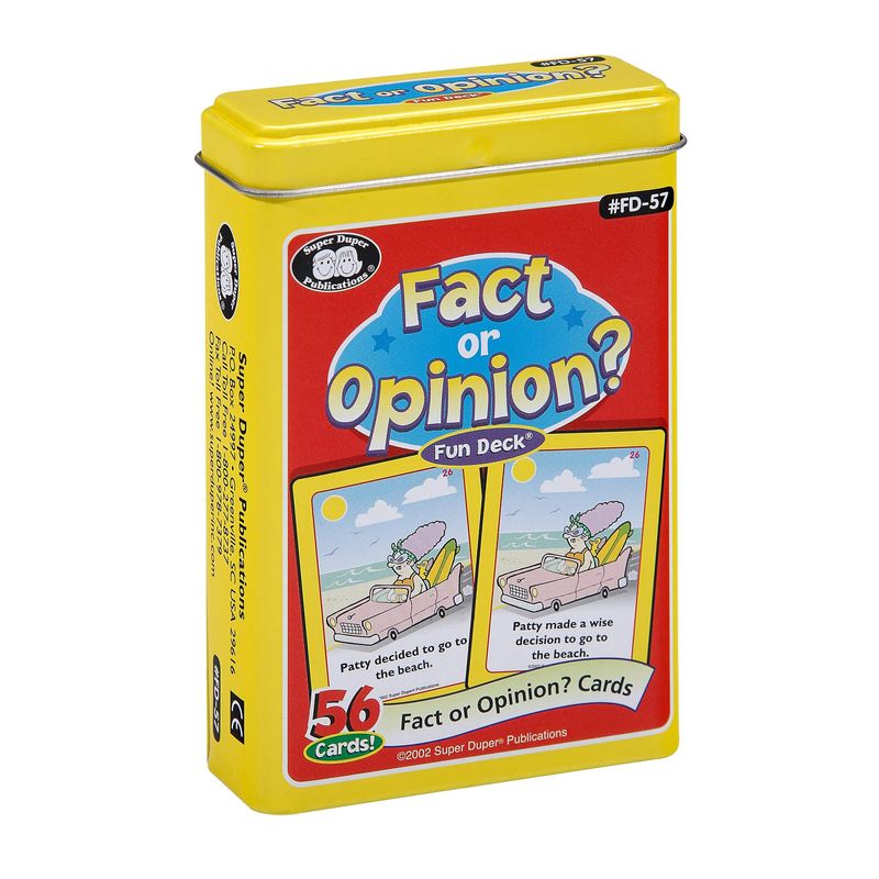 Super Duper Publications | Fact or Opinion? Fun Deck Flash Cards ...