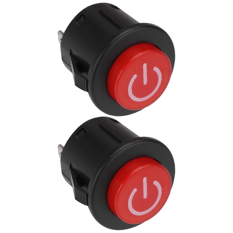 VGOL 2Pcs Power Start Button Switch 3Pin One Button Start Switch 12V ...