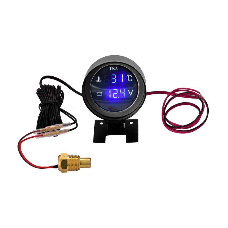 Round LED Digital Track Water Thermometer Temperature Sensor Moto ...