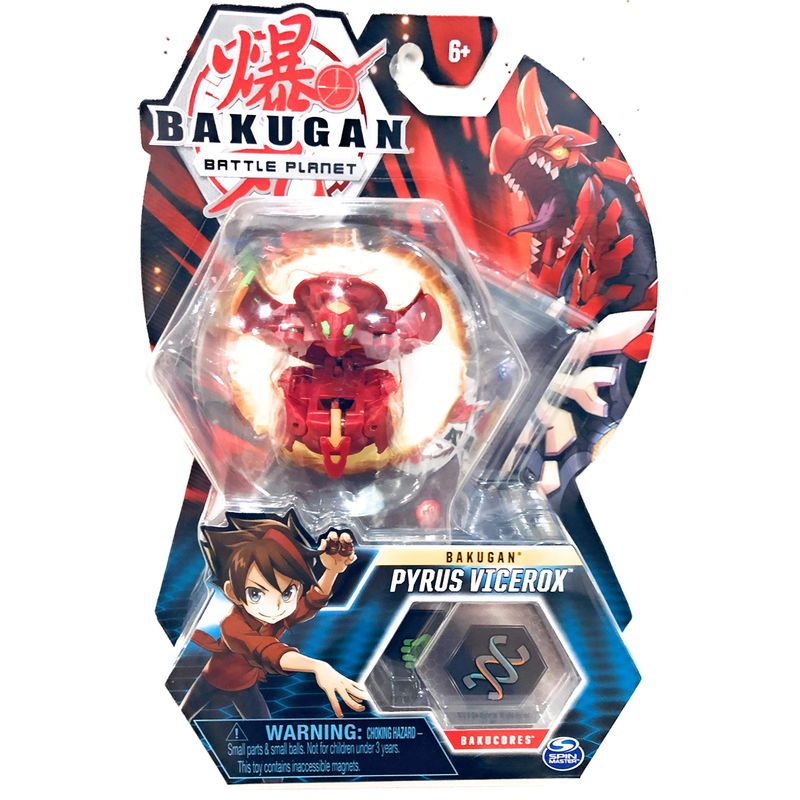 Bakugan, Pyrus Vicerox, 2-inch Tall Collectible Transforming Creature ...