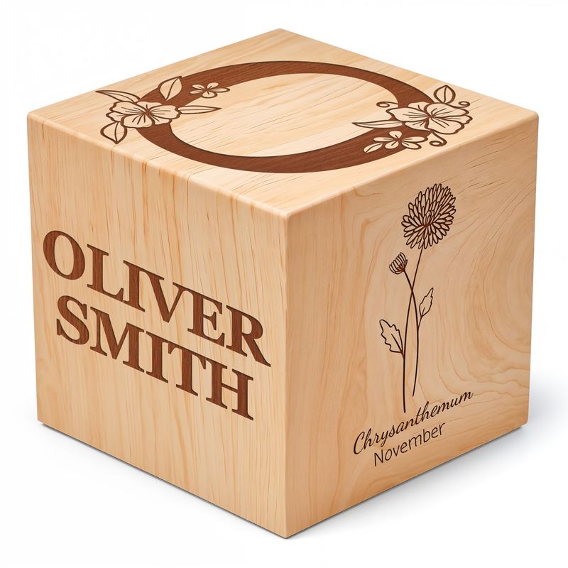 Custom Wood Name Blocks, Engraved Baby Name Sign, Custom Nursery Décor ...