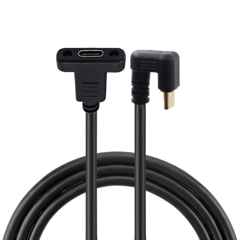 cablecc 360 Degree U Shape Back Angled USB-C USB 3.1 Type C Male to ...