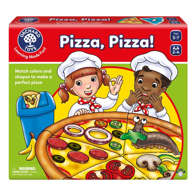 ORCHARD TOYS Moose Games, Pizza! Game. Match Colors and Shapes to Make ...