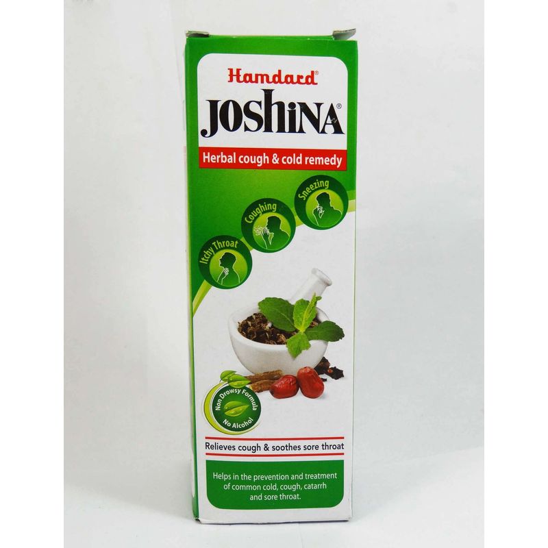 Hamdard Joshina Herbal Cough & Cold Syrup Relieves Cough & Soothes Sore ...