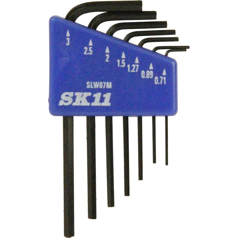 SK11 SLW07M Micro Hex Wrench Set, 7 Pieces, Millimeter, - Online Marketplace - EveryMarket