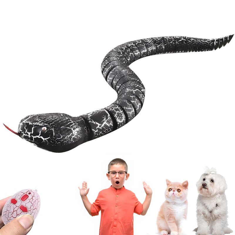 Vicketoy Remote Control Snake Toy, Realistic RC Snake Toy USB ...