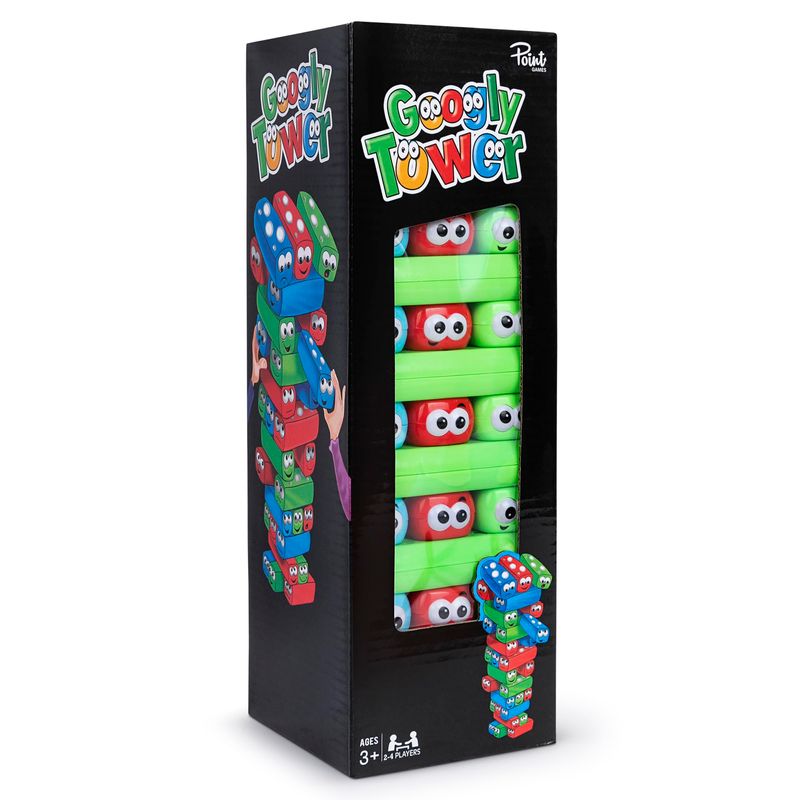Point Games Googly Tower - Stacking Tower Game with Fun Design ...