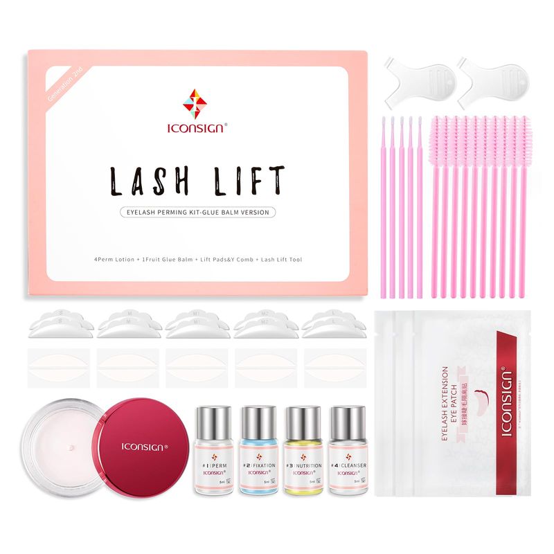 ICONSGIN Upgraded Lash Lift Kit, Eyelash Permimg Kit with Glue Balm ...