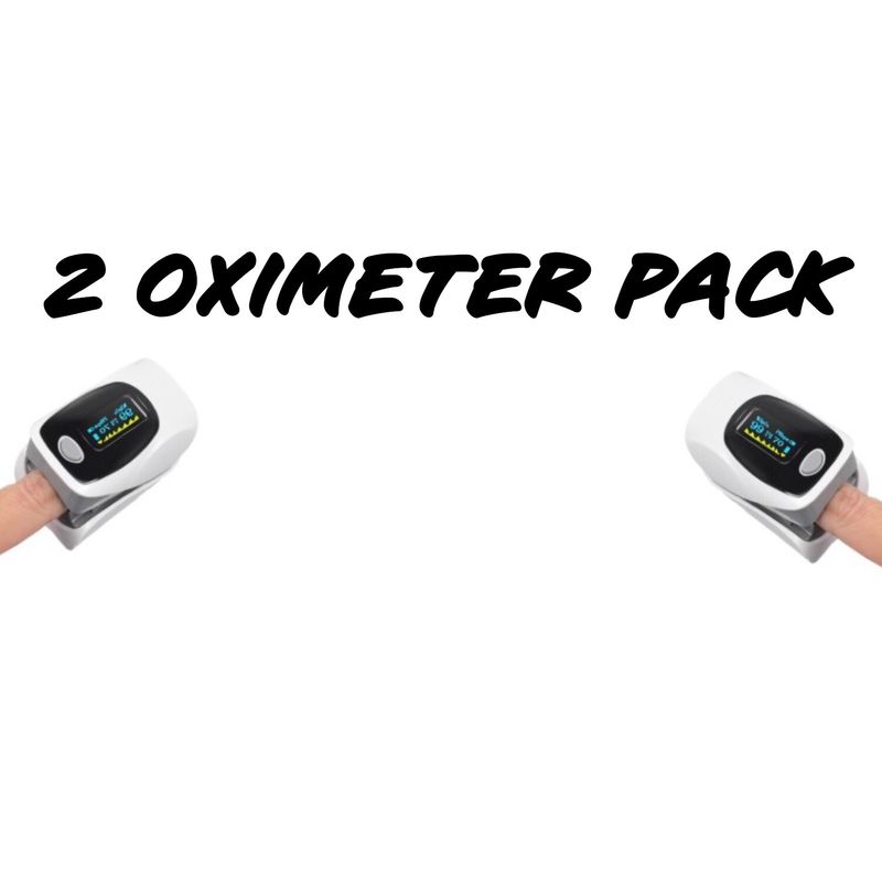 2 Pack - 2 Oximeter Pulse Fingertip SpO2 Heart Rate Monitor Blood ...