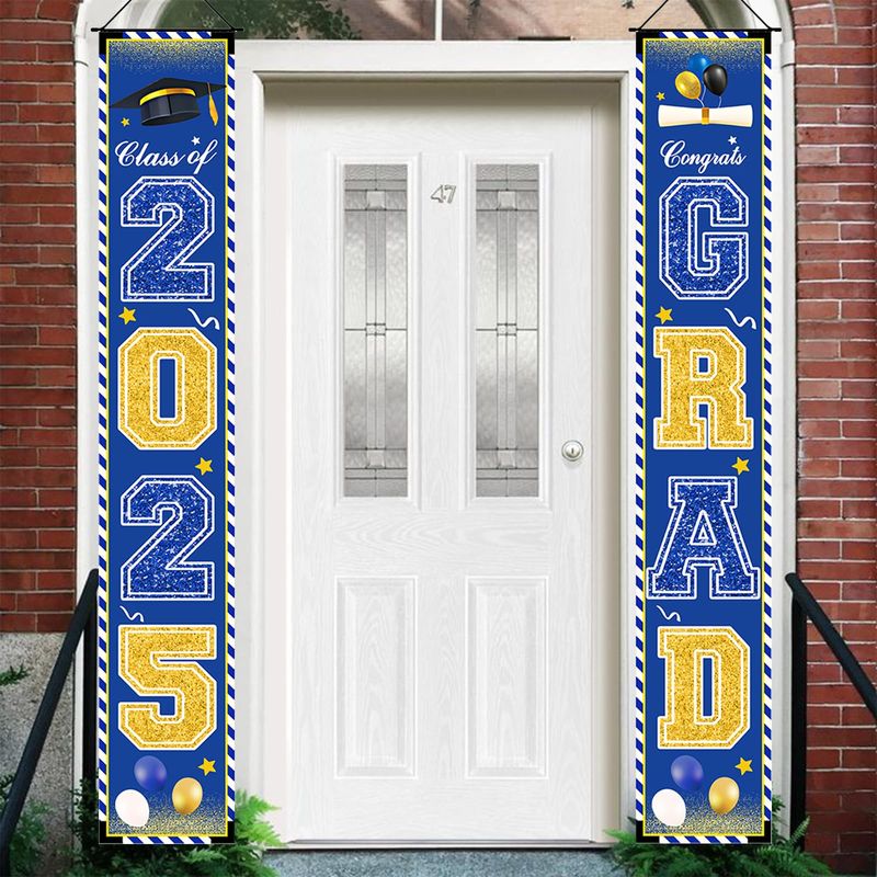 Graduation Banner Class of 2025 Graduation Party Decorations Congrats ...