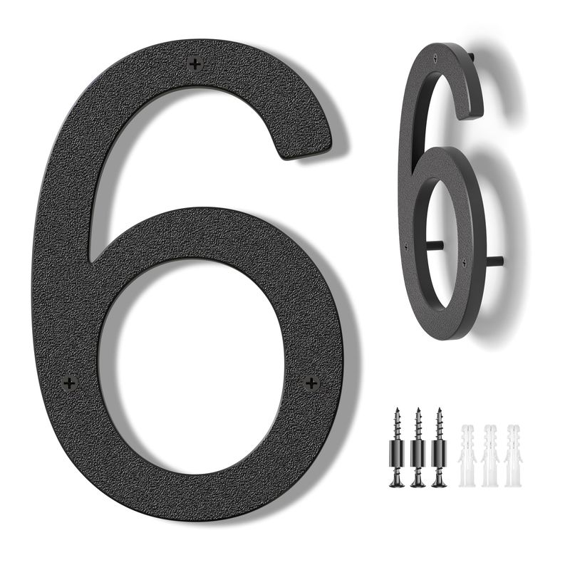 House Numbers Large Door Number 10 inch/25 cm - Modern House Numbers ...