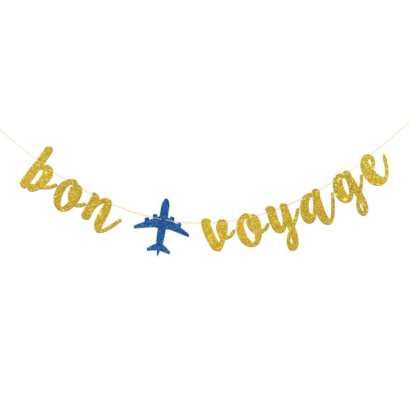 RoadSea Bon Voyage Banner - Travel Theme Party Bunting Supplies - Job ...