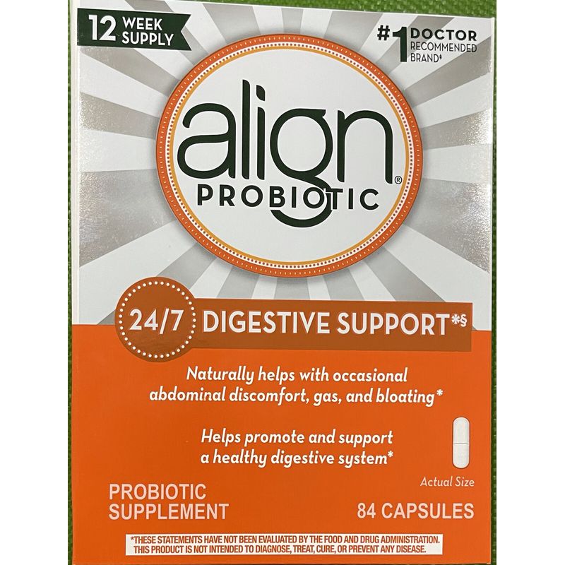align daily Probiotic Supplement Capsules 84 Count Digestive System ...