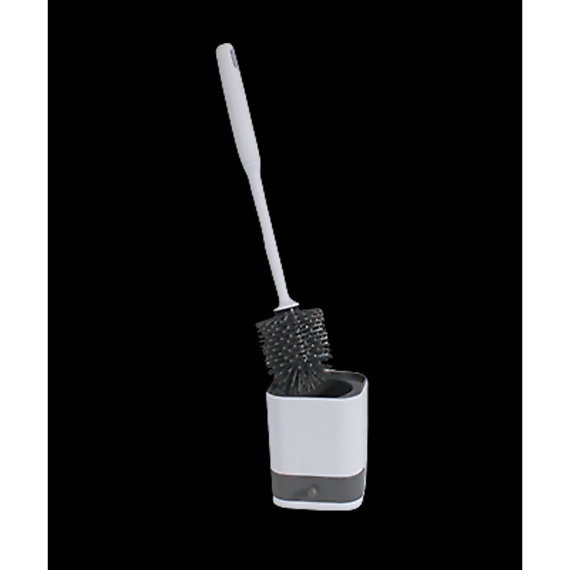 Wall-Mounted & Freestanding Silicone Toilet Brush No-Drill Self ...