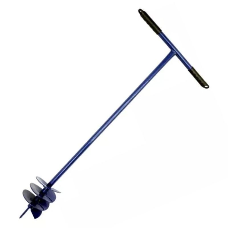 Manual Garden Earth Auger – 1m Long, 125mm Wide Fence Post Hole Digger ...