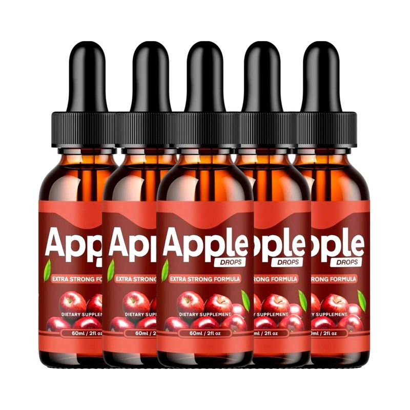 (5 Pack) Apple Drops - Extra Strong Formula AppleDrops Dietary ...