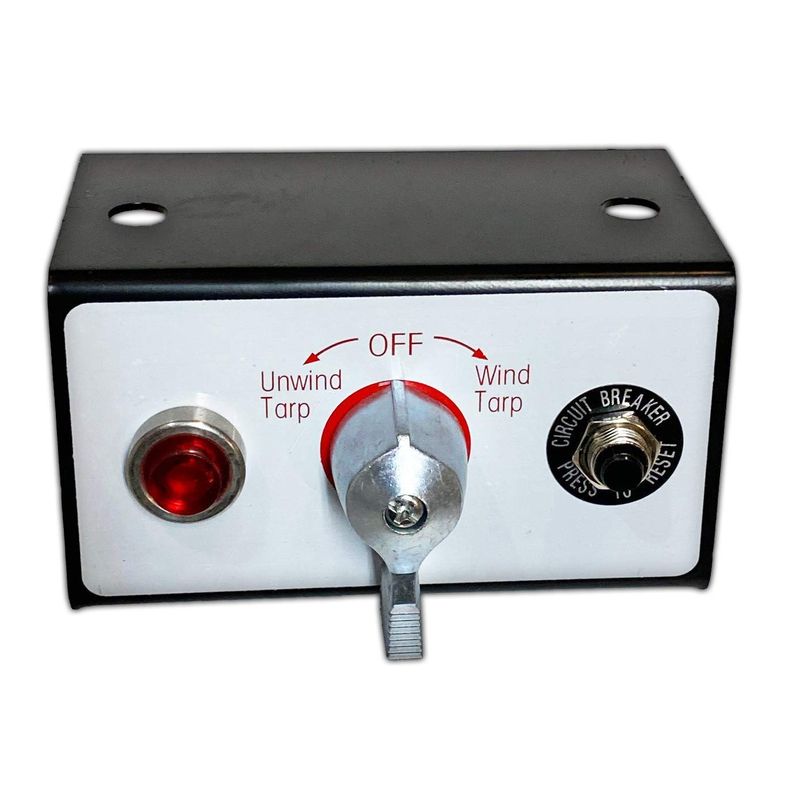ALL TRUCK PRODUCTS TARP Motor Rotary Switch KIT w/Circuit Breaker and Indicator Light 12VDC 50 ...