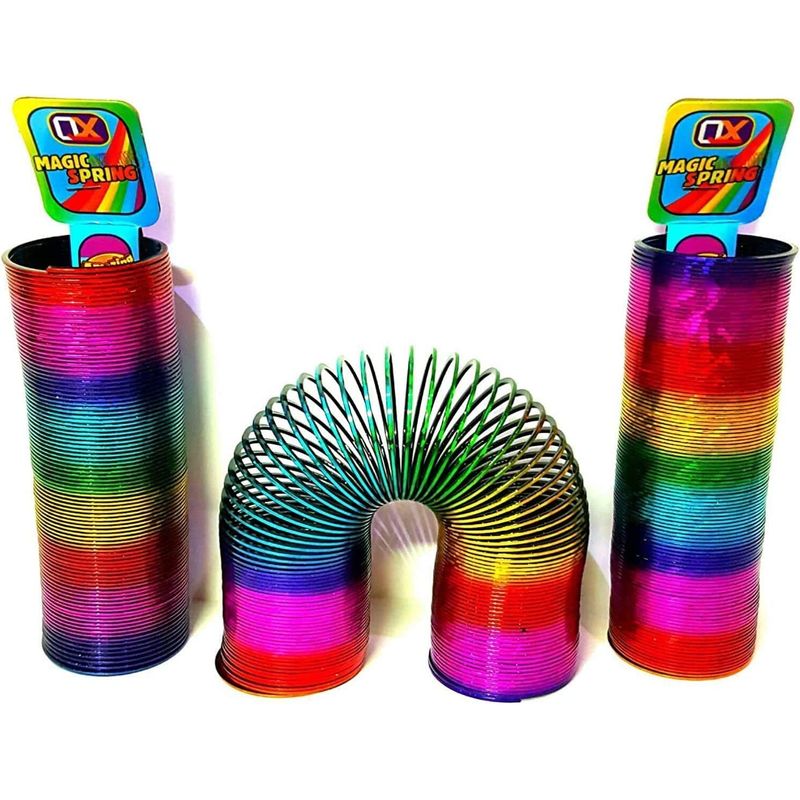 YSAMAX Rainbow Magic Expandable Spring, Coil Slinky Spring, Funny Toy ...