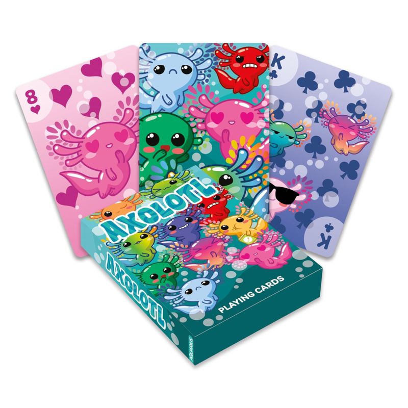 AQUARIUS Axolotl Playing Cards - Axolotl Themed Deck of Cards for Your ...