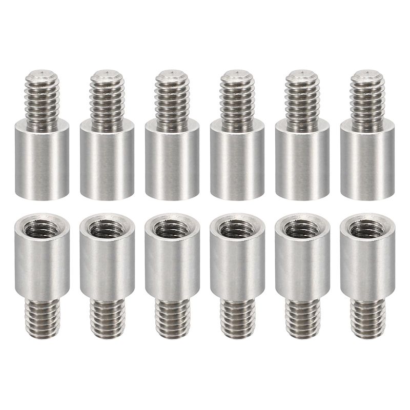 PATIKIL 12pcs M4 Standoffs M4 8+6mm Spacer Standoffs Aluminum Threaded ...