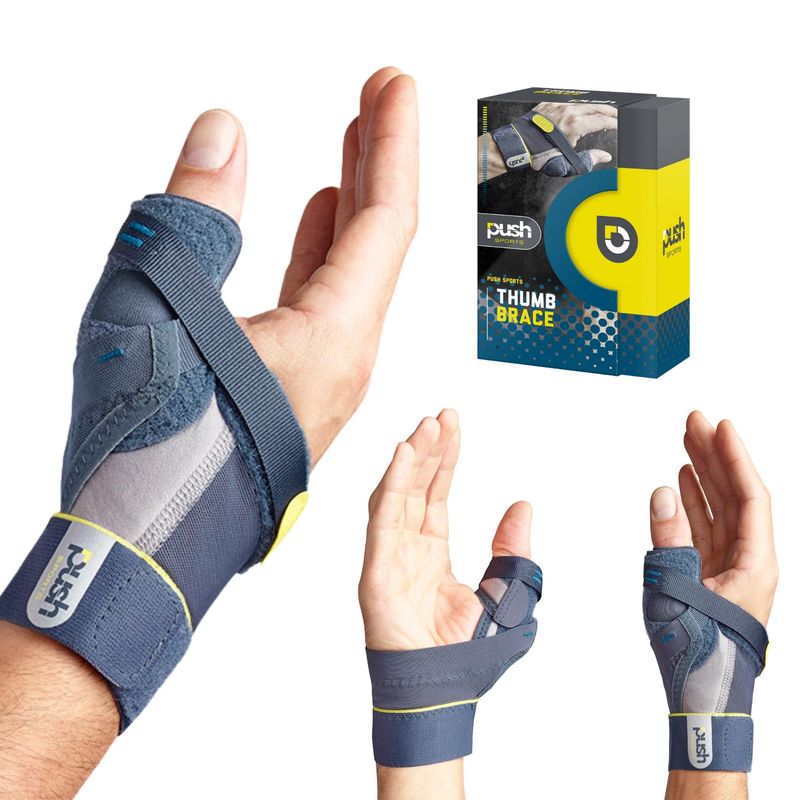 Push Sports Thumb Brace for Thumb MP Joint Injuries. Relief for Skier's ...