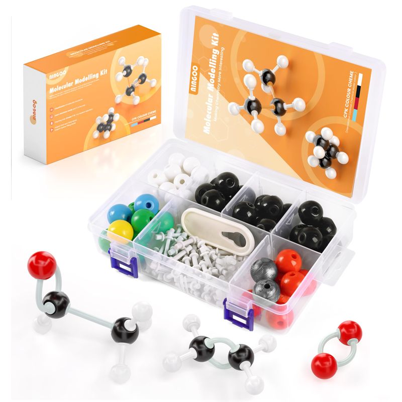 Molecular Model Kit-124 PCS,Chemistry Molecular Visual Modeling Kit for ...