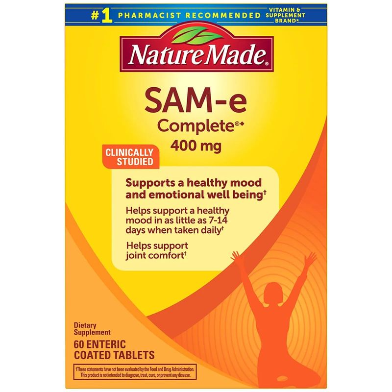 Nature Made SAM-e Complete 400 mg - 60 Enteric Coated Tablets - Online ...