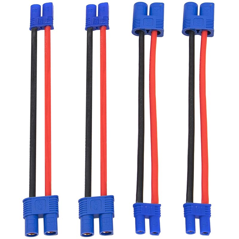 2Pairs ShareGoo EC2 to EC3 Plug Male Female Adapter with 10CM 16AWG ...