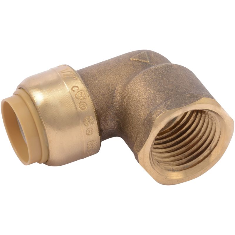 SharkBite 1/2 Inch x 1/2 Inch 90 Degree Female Adapter Elbow, Push to ...