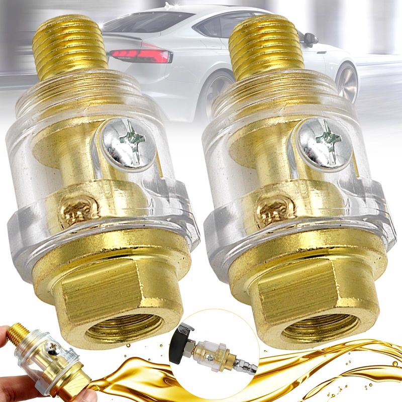 PhoenixDN Pack of 2 Compressed Air Fog Oiler 1/4 Inch BSP Fog Oiler ...