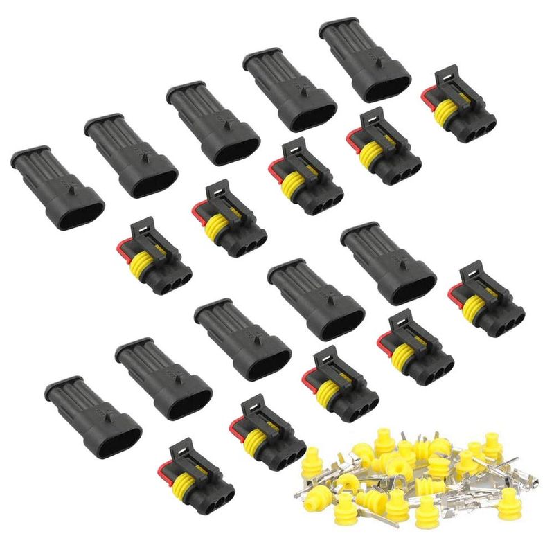 RUNCCI-YUN Set of 10 Waterproof Quick Connectors, Cable Connector Plug ...