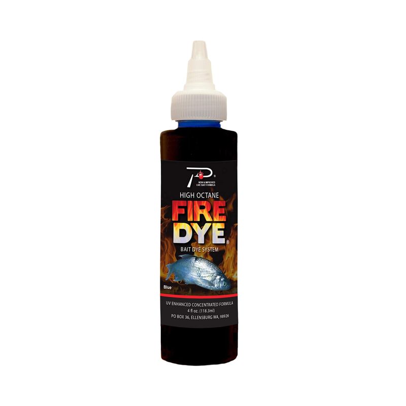 PAUTZKE'S High Octane Fire Dye, Blue Color - UV-Enhanced Bait Dye ...