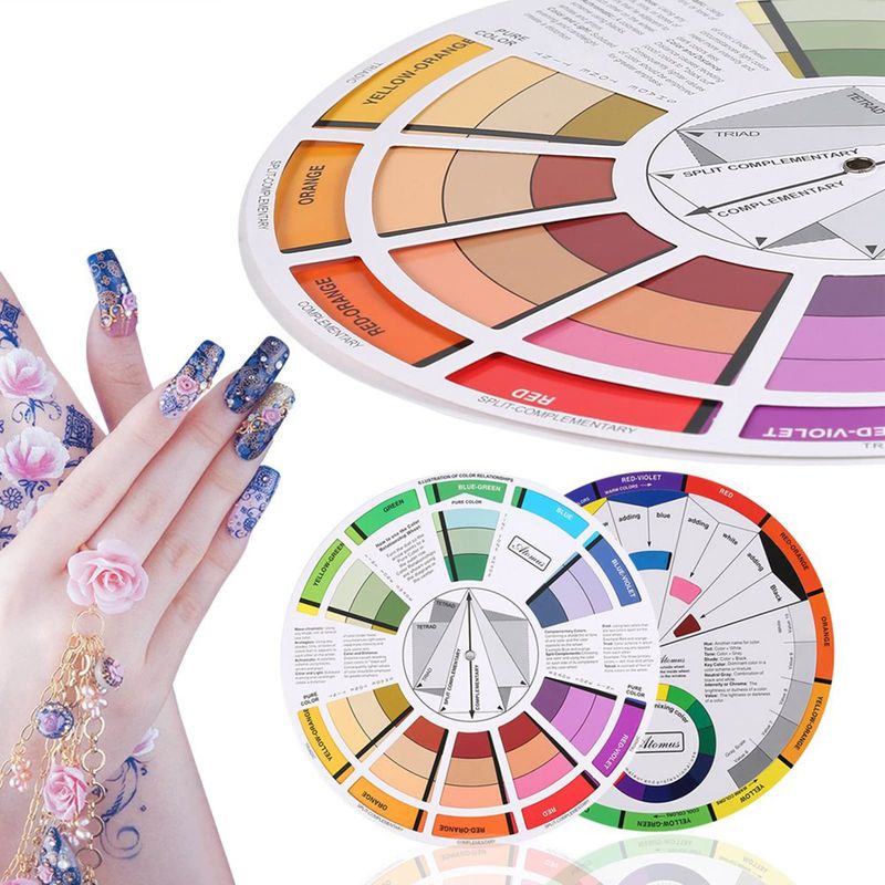 Color Wheel, Creative Color Mixing Pocket Guide Paint Mixing Learning ...