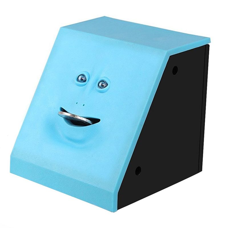 HSTYAIG Face Coin Bank Money Eating Coin Bank Battery Powered Monkey ...