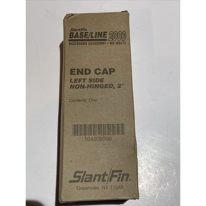 Baseboard End Cap LEFT Side Slant/Fin Nu-White - Online Marketplace ...