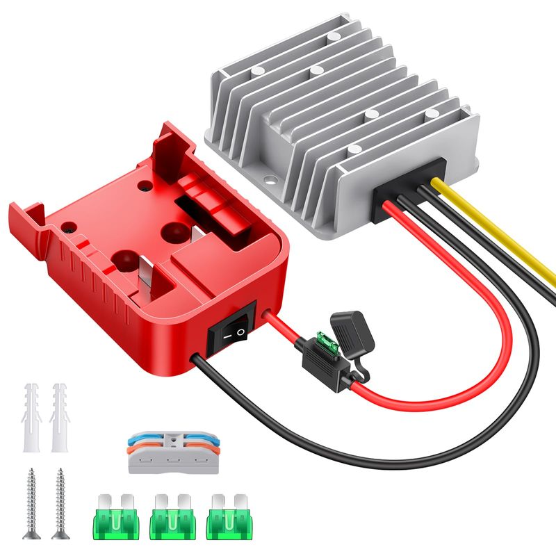 18V to 12V Step Down Converter for Milwaukee M18 Battery, DC Voltage ...