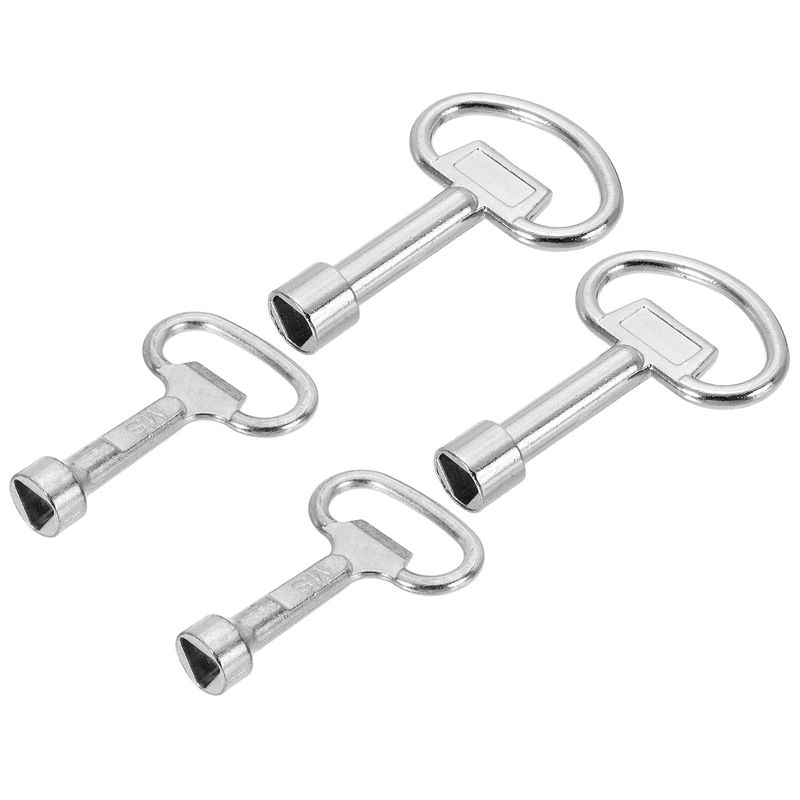 PATIKIL Triangle Spanner Key, 4 Pack Triangular Utility Socket Panel ...
