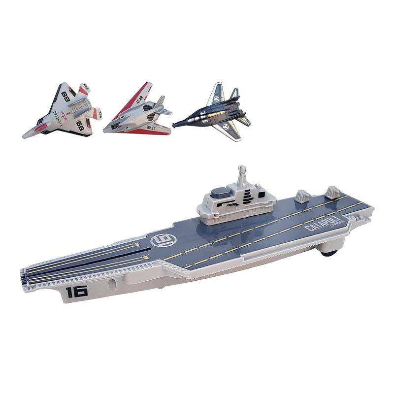 Aircraft Carrier Toy Carrier Aircraft Carrier Military Warship with 3 ...